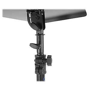 Rockville + DJ Tripod Laptop/Tablet/Ipad Stand with Dual Trays + RLS67 Professional