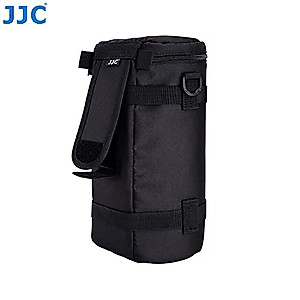 JJC DLP-7 Deluxe Water-Resistant Lens Pouch Case for Tamron SP 150-600mm F5-6.3 Di VC USD G2, Sigma 150-500mm F5-6.3 DG OS HSM, Nikon AF-S NIKKOR 200-500mm f5.6 ED VR, fits Lens Up to 144x 316mm