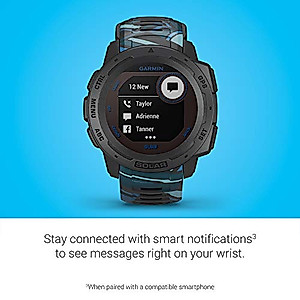 Garmin Instinct Solar Surf, Rugged Outdoor Smartwatch with Solar Charging Capabilities, Tide Data and Dedicated Surfing Activity, Pipeline