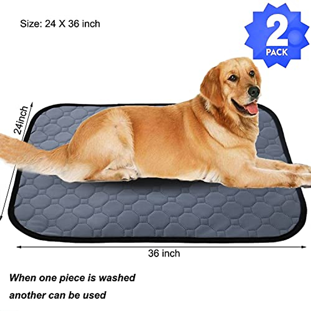 DEOMAN pet Heating pad for Dogs and Cats with 2 pcs Washable Dog Pee Pads