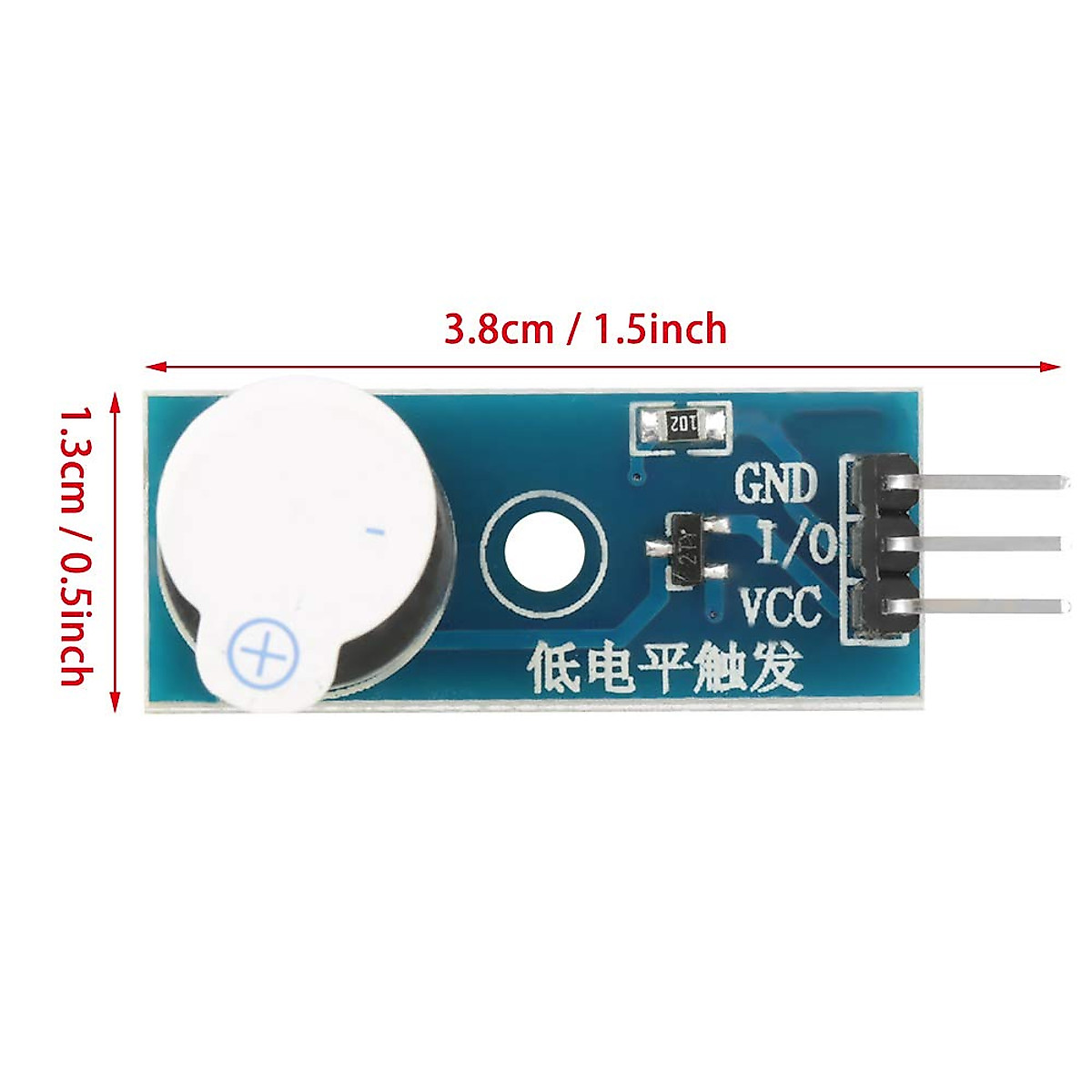 Active Buzzer Module 3 Wire System 3.3V-5V Buzzer Module with Internal Oscillation Source Light Industry Alarm Sounder