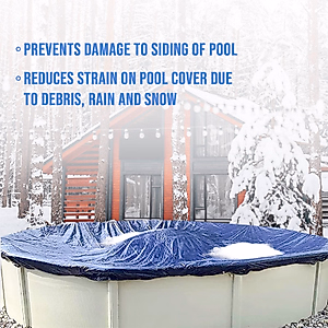 BEWAVE Pool Pillow, Winterizing Air Pillow for Above Ground Winter Swimming Pool Covers, 4 x 4 Ft, 2 Pcs