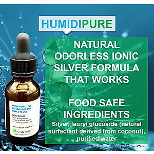 HUMIDIPURE Natural Food Grade Concentrate. 200 day+ Humidifier Treatment Additive*. Prevent Slimy, Crusty and Rusty Buildup. Keep Water Clean and Odor Free