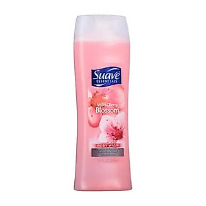 Suave Essentials Body Wash, Wild Cherry Blossom 15 Ounce (Pack of 2)