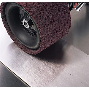 3M Scotch-Brite Surface Conditioning Belt, Aluminum Oxide, 13" Length x 3/8" Width, Medium Grit, Maroon (Pack of 20)