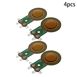 Fielect 25.5mm Tweeter Voice Coil Audio Speaker Resin Membrane Drive Head for Audio Replacement 8Ohm 4Pcs