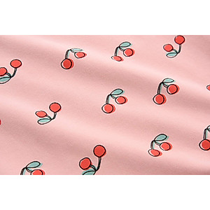 BINIDUCKLING Toddler Sweater Girl Clothes 4T Cherry Pink