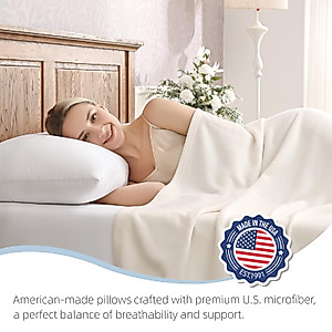 Cozy Bed Pillow Bedding, 2 Count (Pack of 1), White