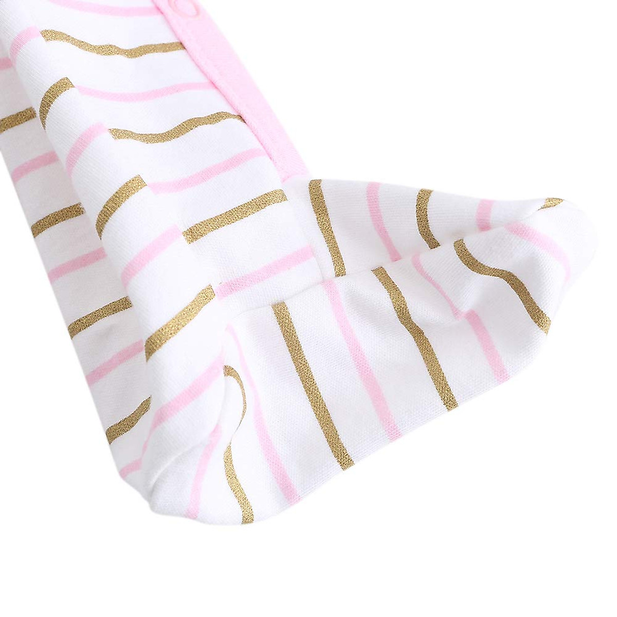 Kiddiezoom Baby Footed Cotton One-Piece Romper Jumpsuit Pajamas