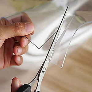 Clear PVC Desk Chair Mat Pvc Clear Transparent, Non-Slip Floor/Carpet Protector Mat Scratch Resistant Wear Resistant Indoor,100% Waterproof Vinyl Plastic Floor Mat,Can Be Cut,60/80/90/100/120/140cm wi