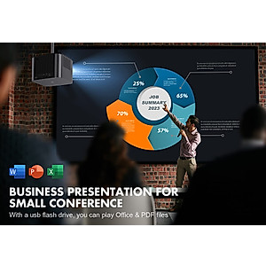 VIZONY FHD 1080P Projector 4K Support, 800ANSI 5G WiFi Bluetooth Projector, Outdoor Projector with Full-Sealed Engine/Electric Focus/4P4D/PPT/Zoom, Home Movie Projector Compatible w/iOS/Android/PC/TV