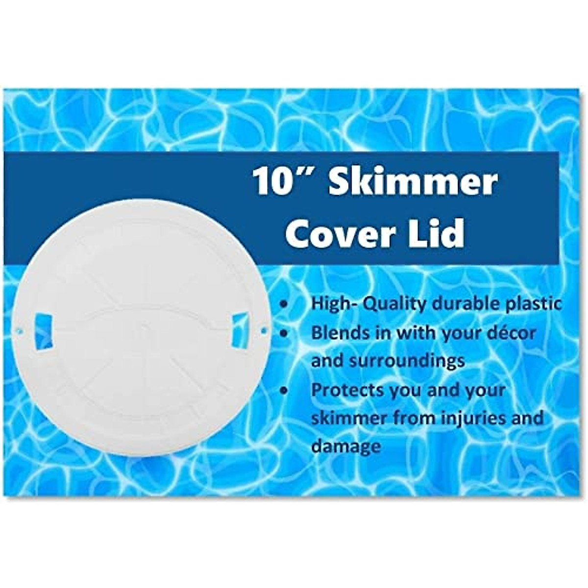 DDV Exact Replacement Skimmer Deck Lid Cover for Hayward Swimming Pool SPX1070C SP1070C Lid Direct Replacement for Hayward SP1070, SP1071, and SP10712S Pool Skimmer Cover Models