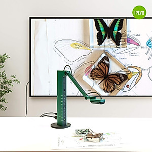 IPEVO VZ-R HDMI/USB Dual Mode 8MP Visual Communication Tool for Real-time Projection, Remote Work, Distance Learning, Web conferencing, Video Recording, Live Demos — Works with and Without a Computer