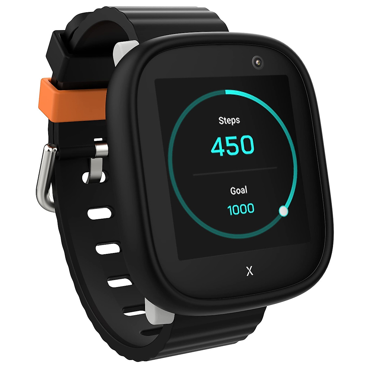 XPLORA X6 Play - Watch Phone for Children (4G) - Calls, Messages, Kids School Mode, SOS Function, GPS Location, Camera and Pedometer – (Subscription Required) (Black)