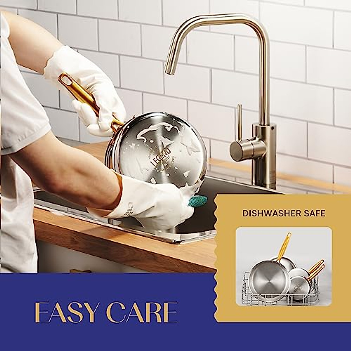 Legend 14 pc Copper Core Stainless Steel Pots & Pans Set | Pro Quality 5-Ply Clad Cookware | Professional Chef Grade Home Cooking, All Kitchen Induction & Oven Dishwasher Safe | PFOA, PTFE & PFOS Free