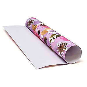 50 Disposable Floral Paper Place Mats 11”x 17” Rectangle Colorful Watercolor Flowers Coated Placemat for Spring Flower Blooms Table Setting Mat Dinner Bridal Shower Wedding Graduation Party Decor