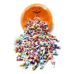 Charm Mini Pops Lollipops Suckers 3 Lbs Assorted 18 Flavor Variety Mix Bulk Value Pack 200+ Count In Resealable Stand Up Bag (48 Oz)
