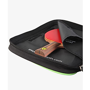 Killerspin Optima Ping Pong Paddle Carry Case| Padded Table Tennis Racket Cover| Reinforced Padded Polyester Bag for 2 Ping Pong Bats| Side Accessory Pocket for 8Ó Tablets| Protective Zipper Enclosure