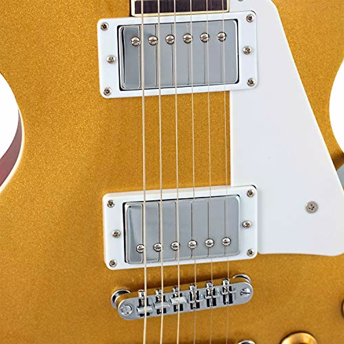CNZ Audio LP Special Electric Guitar (Gold)