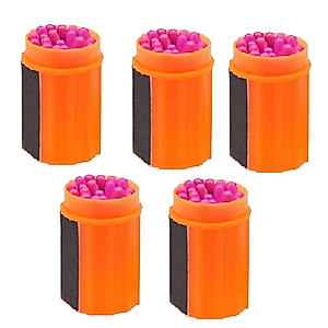 Waterproof Matches, 100Pcs Waterproof Matches Survival Kit with Case, Portable Stormproof Fire Starters Survival Tool for Outdoor Camping Hiking