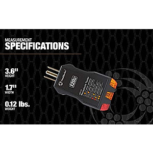 Southwire 40012S Receptacle Tester Black