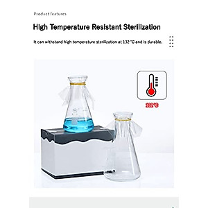 High Temperature Resistant Tissue Culture Sealing Film Triangular Flask Conical Flask Sterile Culture Container Breathing Film Sterile Sealing Film for Chemical Laboratory (12*12cm(MF16mm),250sheets)