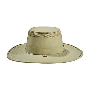 Tilley Mens Womens LTM2 Broad Brim Sun Protection Guaranteed for Life Lightweight Hat Khaki