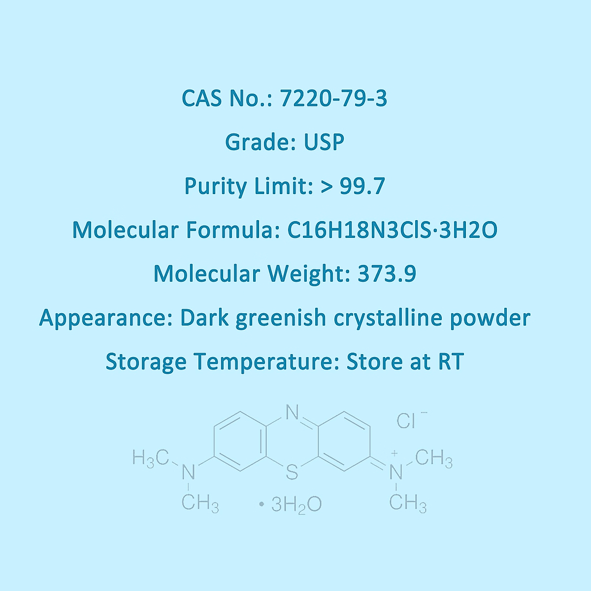 USP Grade Methylene Blue Powder 14 Grams | Dark Greenish Crystalline | Prepare 1.4L 1% Solution [Value Pack] 2024