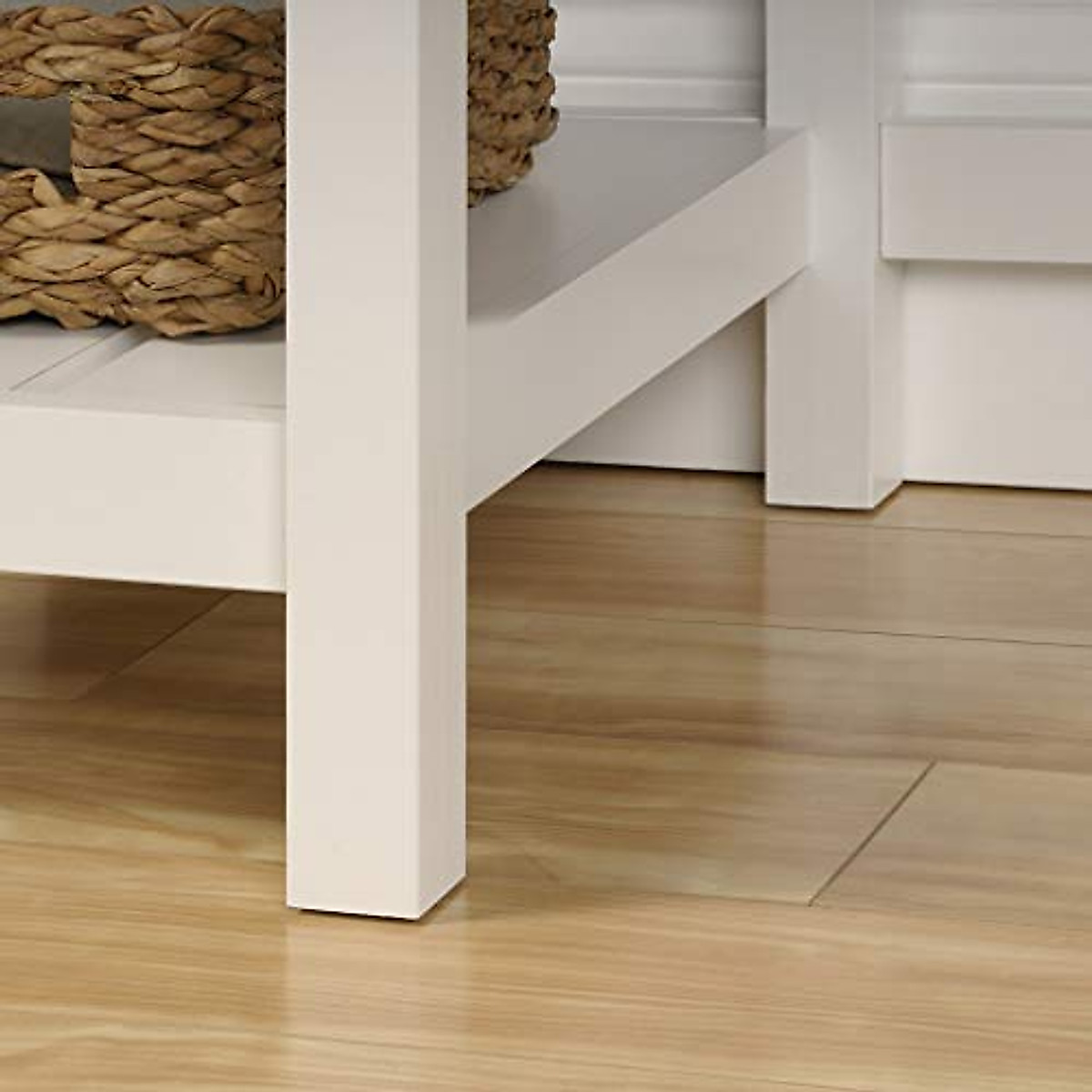 Sauder Cottage Road Desk, Soft White finish