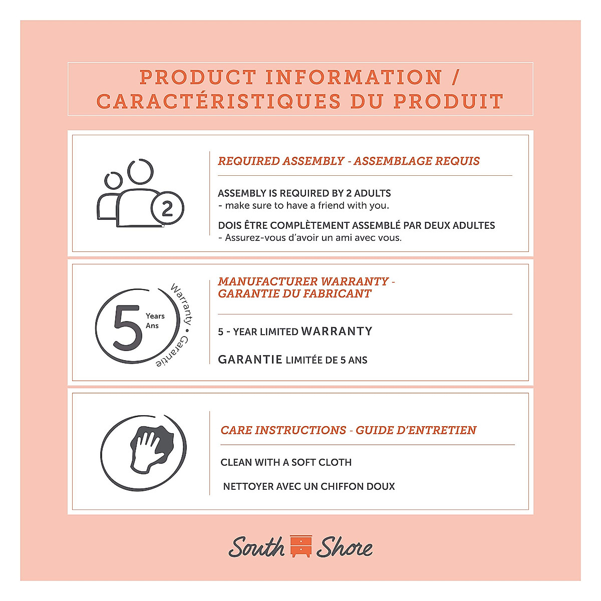 South Shore Zach 1-Drawer Nightstand-Gray Oak