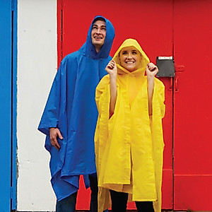 Totes One Size Reusable, Compact & Travel-Friendly, Pullover Hood, Easy Snap, Lightweight, Royal