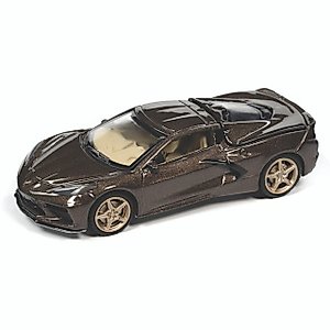 2020 Chevrolet Corvette Zeus Bronze Metallic Sports Cars Limited Edition 1/64 Diecast Model Car by Auto World