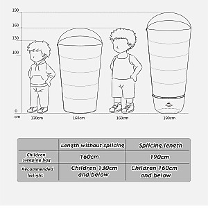 Naturehike Child's Sleeping Bag Camping Multi-Use Sleeping Sack Children's Growing Can Be Lengthen Foldable Storage Splicing Waterproof Ultralight Portable for Hiking Outdoor to Keep Warm (Yellow)