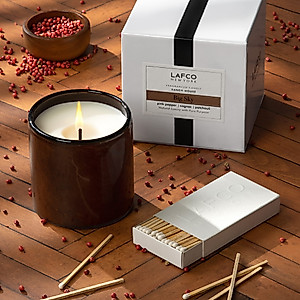 LAFCO New York Signature Candle, Big Sky - 15.5 oz - 90-Hour Burn Time - Reusable, Hand Blown Glass Vessel - Made in The USA