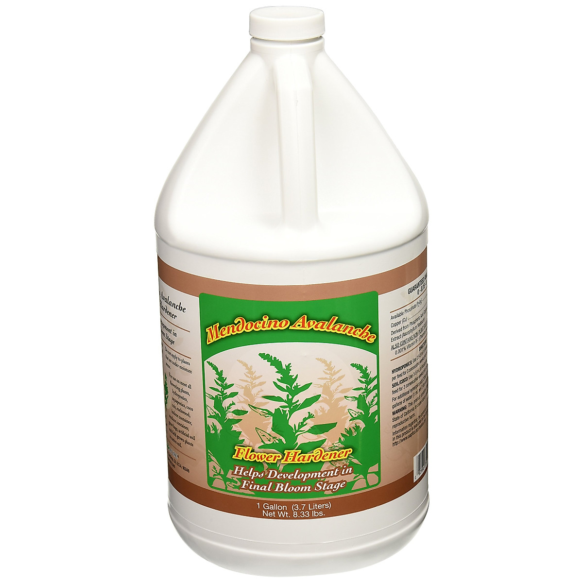 Grow More HGC721625 Mendocino Avalanche Hydroponic Nutrient Fertilizer, 1 Gallon