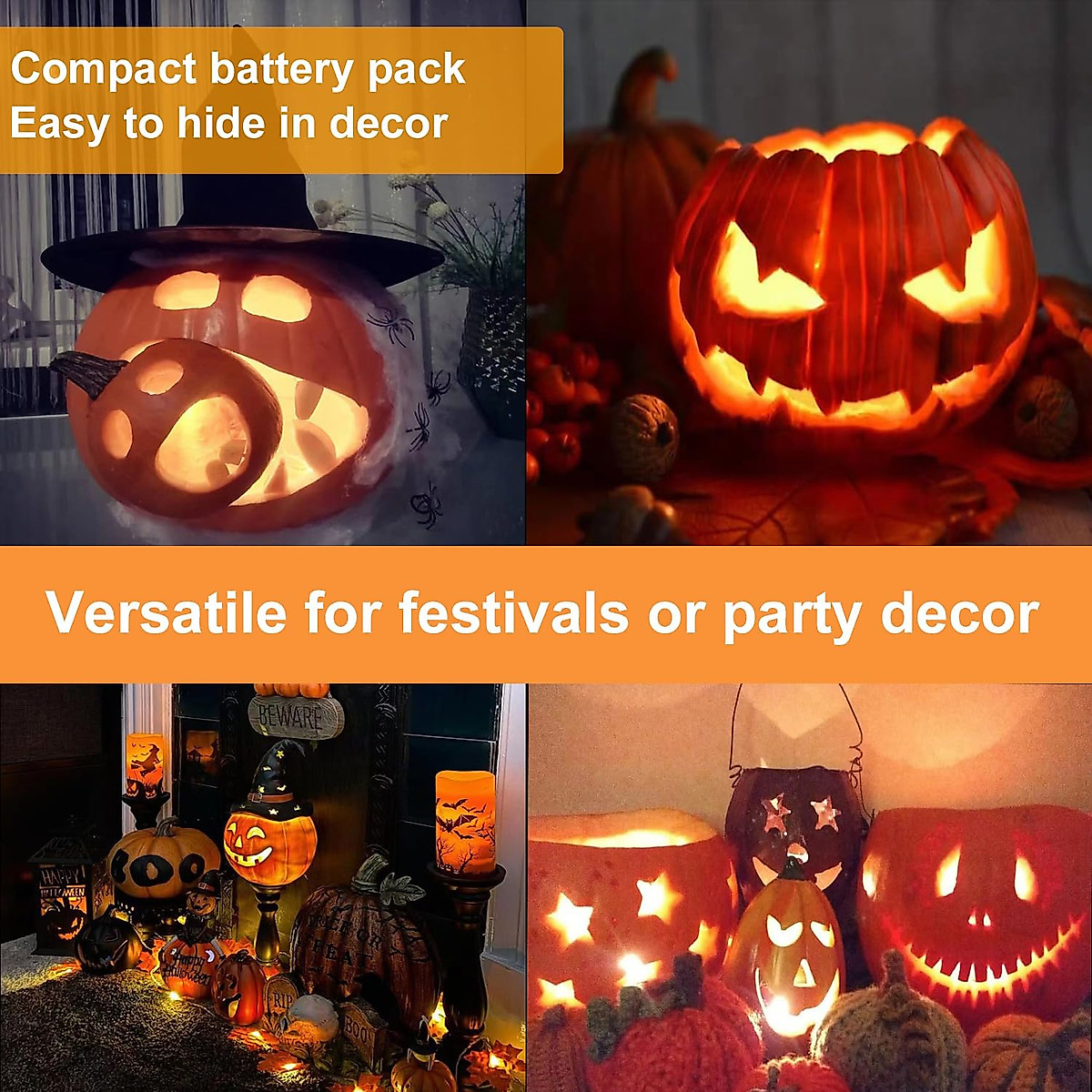 LEDIKON 18 Pack Fairy Lights Battery Operated String Lights-3.3ft 20 LED Silver Wire Warm White Firefly Mini Lights for Wedding,Party,DIY Crafts,Mason Jars,Centerpiece Table Decorations