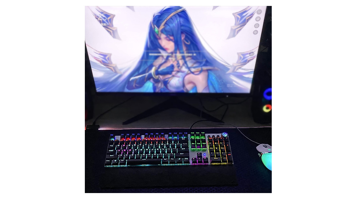 AULA Mechanical Gaming Keyboard - Rainbow LED & Ergonomic