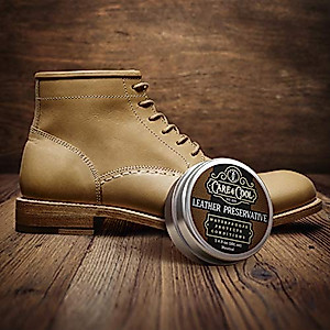 Since 1976, Leather Conditioner, Protector and Renovator (3.4 oz). The Best Waterproofing Leather Restorer for Boots, Shoes, Purses, Jackets, and Furniture to Preserve Your Leather Products Durably.