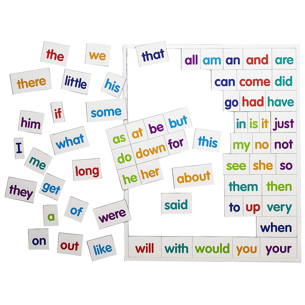 Active Minds Sight Words Magnets - Learn and Practice Language Building Skills needed for Reading (Ages 5 and Up)