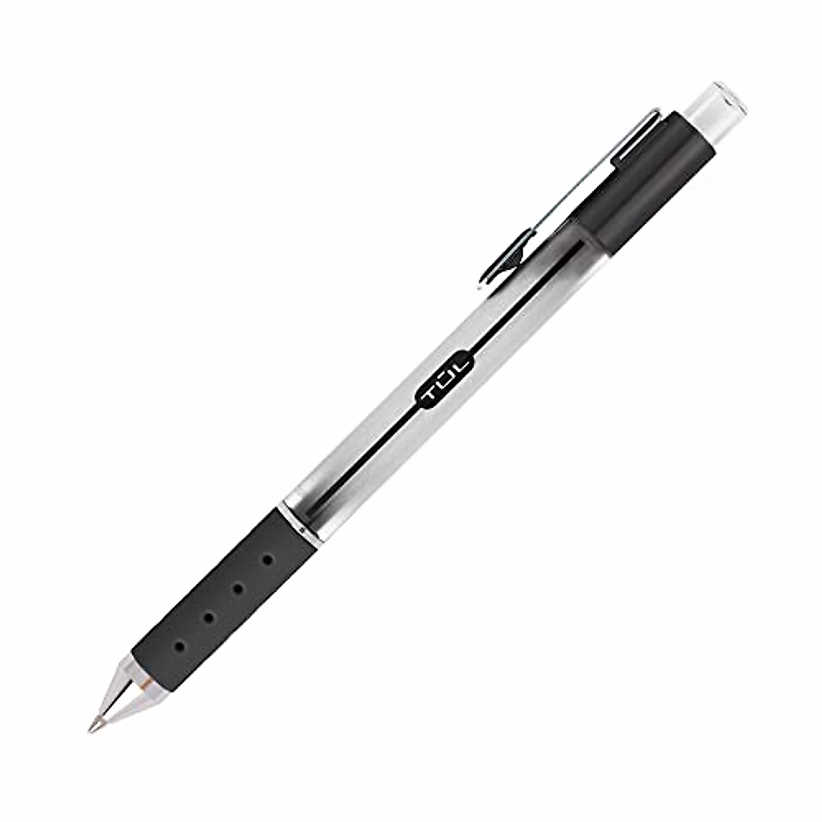 TUL Retractable Gel Pens, Bullet Point, 0.7 mm, Gray Barrel, Assorted Standard Ink Colors, Pack Of 8