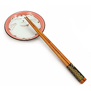 JapanBargain 2660, Wooden Chopsticks with Rice Paddle Scoop Gift Boxed Set Reusable Japanese Chinese Korean Bamboo Chop Sticks Dishwasher Safe