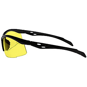 Bifocal Safety Glasses SB-9000 with Yellow Lenses, +2.50