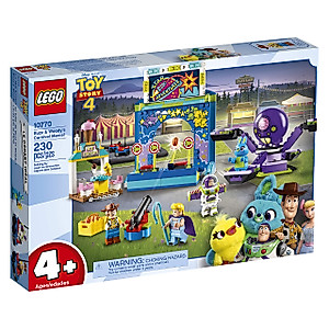 LEGO Juniors 10770 4+ Toy Story 4 Buzz and Woody’s Carnival Mania with Buzz Lightyear and Woody Minifigures, Multicolor