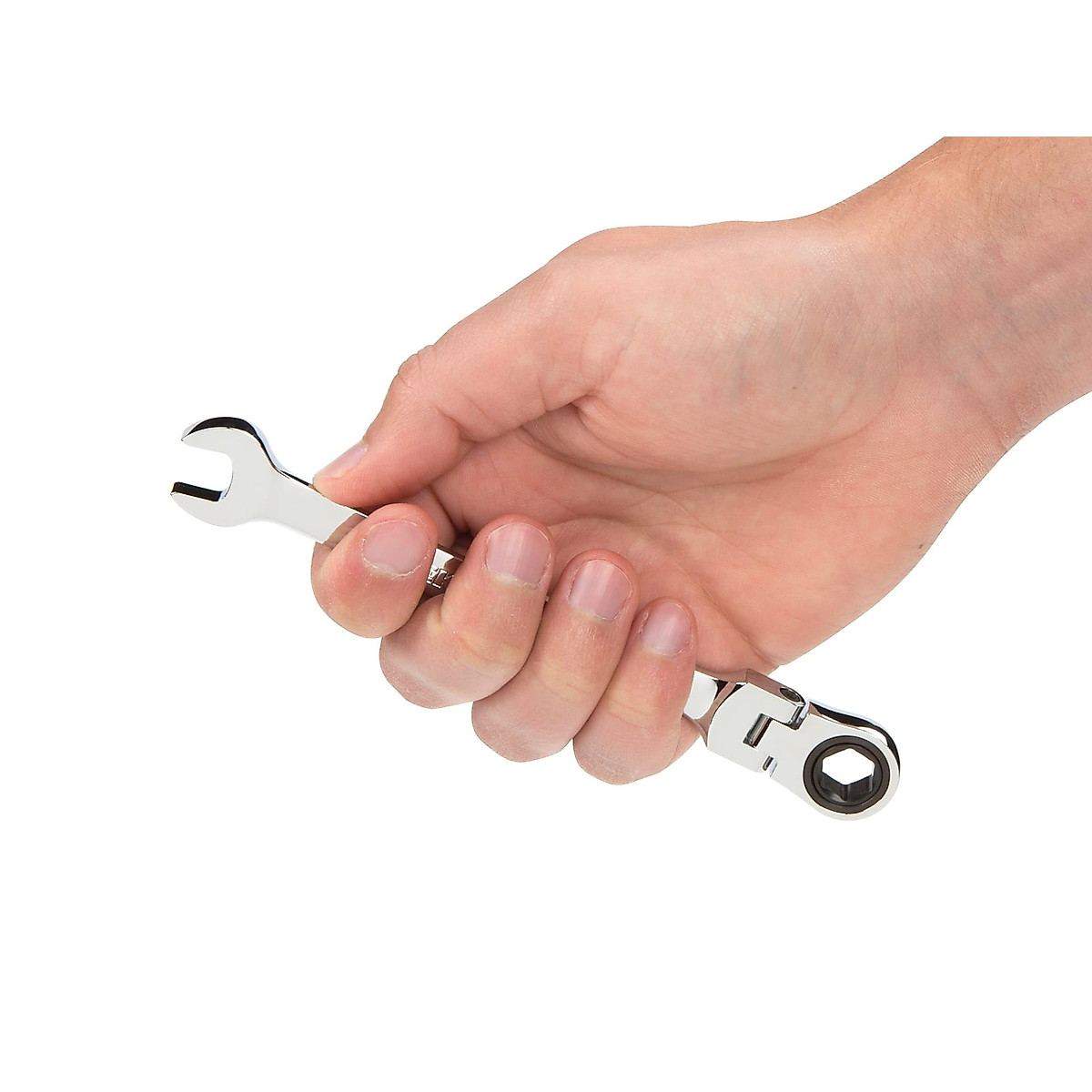 TEKTON 3/8 Inch Flex Ratcheting Combination Wrench | WRN57008