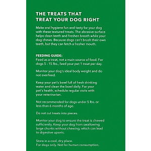 Amazon Brand - Wag Dental Dog Treats to Help Clean Teeth & Freshen Breath - Tiny, Unflavored, 2.25 pounds, 130 Count (Pack of 2)