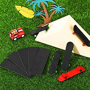 100 Pcs Fingerboard Foam Grip Tape Black Fingerboard Grip Tape 110 mm x 36 mm Fingerboard Deck Grip Tape Fingerboard Stickers Skateboard Foam Grip Tape for Fingerboards