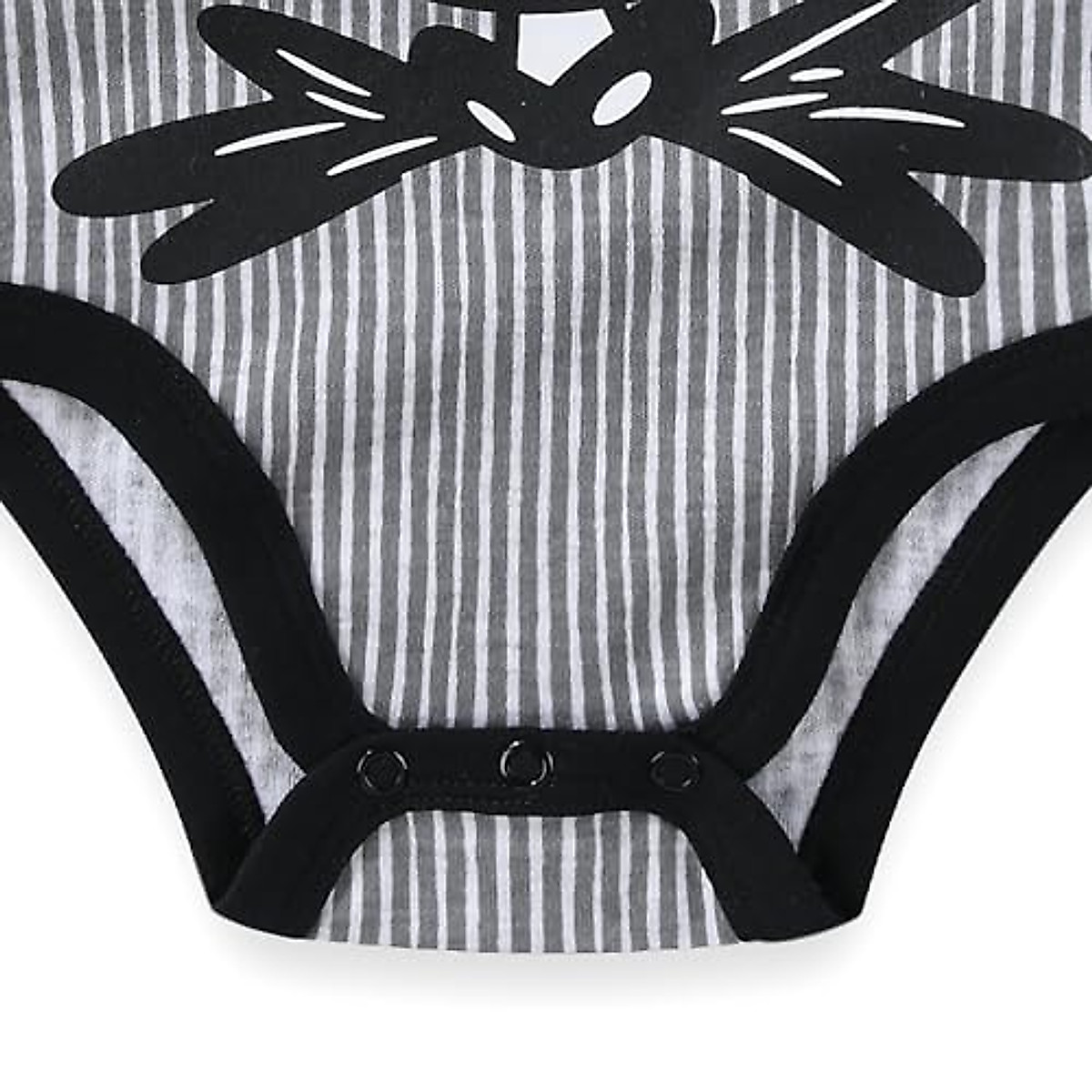 Disney Nightmare Before Christmas Boys’ Jack Skellington 3 Pack Bodysuits for Infant – Grey