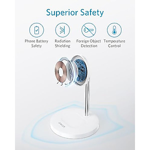 Anker Wireless, PowerWave 2-in-1 Magnetic Charging Stand Lite with USB-C Cable for iPhone 14/14 Pro/14 Plus/14 Pro Max/13/13 Pro /13 Pro Max, AirPods 2/Pro (No AC Adapter)