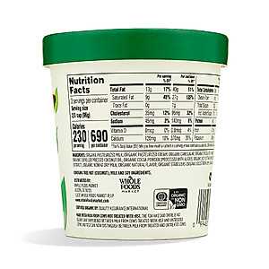 365 by Whole Foods Market, Ice Cream Mint Chip Organic, 16 Ounce