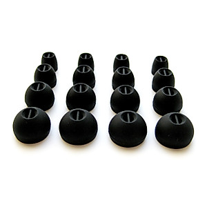 16pcs- 4XS/4S/4M/4L (B-NSEN) Comfort Noise Isolation Replacement Eartips Earbuds Adapters Compatible with Sennheiser HD 1, Momentum (M2 IE) I and G, Sennheiser CX 3.00, CX 5.00, CX 7.00BT Earphones